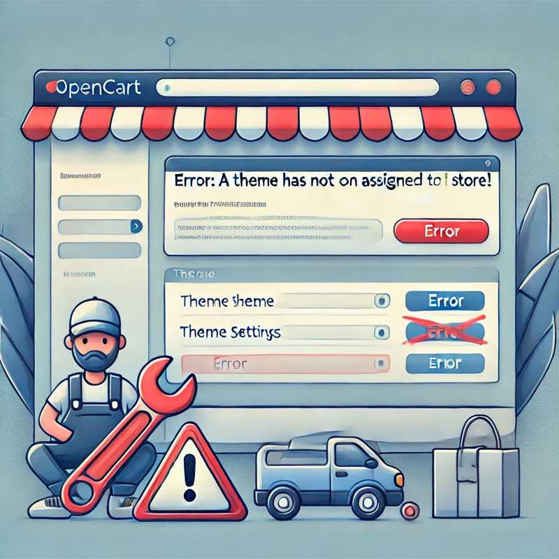 Error: A theme has not been assigned to this store! OpenCart (ОпенКарт) и ocStore